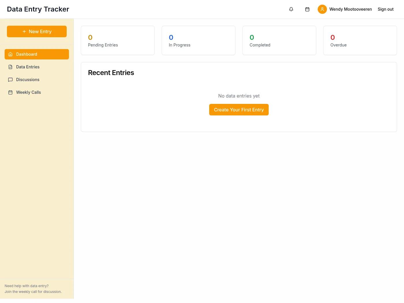 Collaborative Data Entry and Discussion Tracker