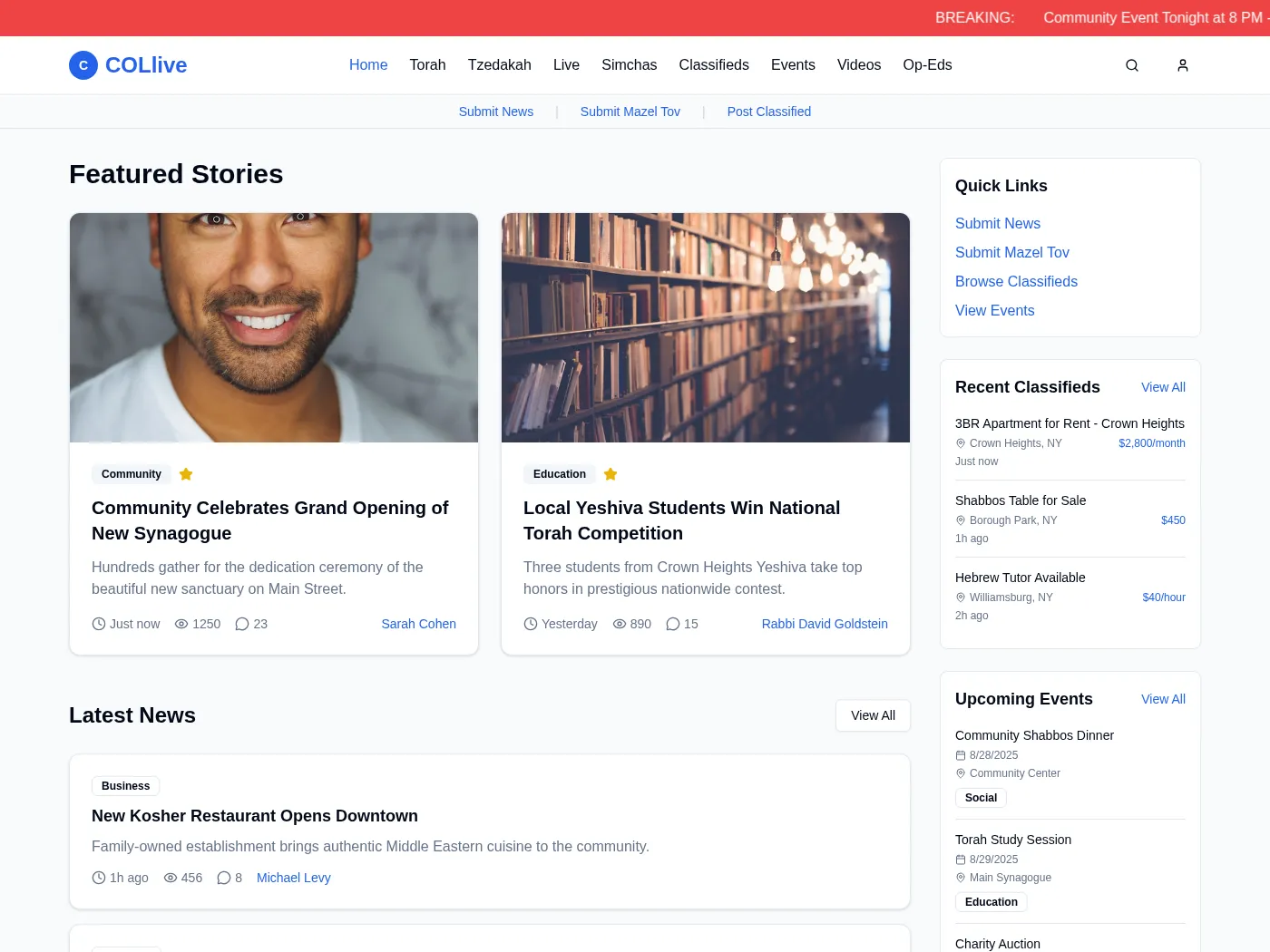 Collive.com Clone
