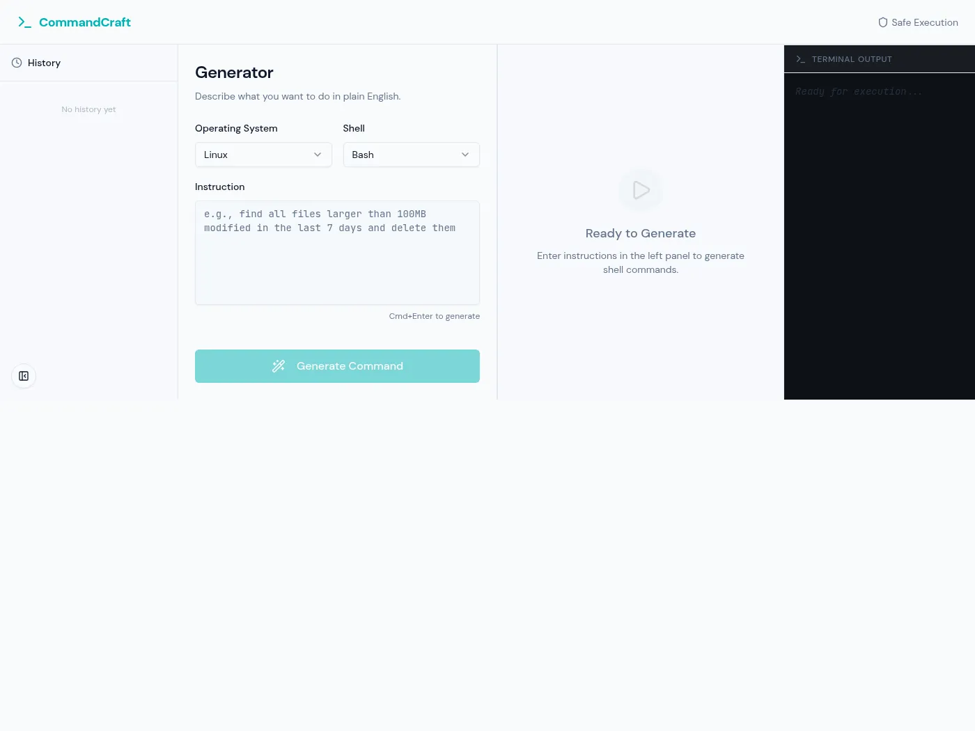 CommandCraft Web UI