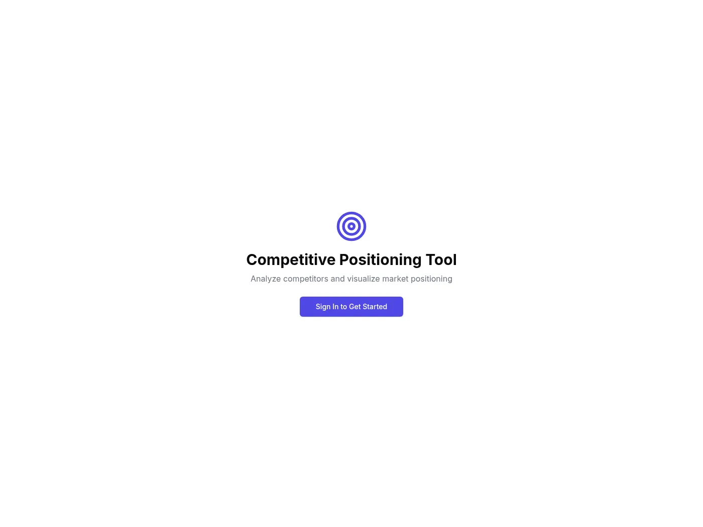 Competitive Positioning Tool