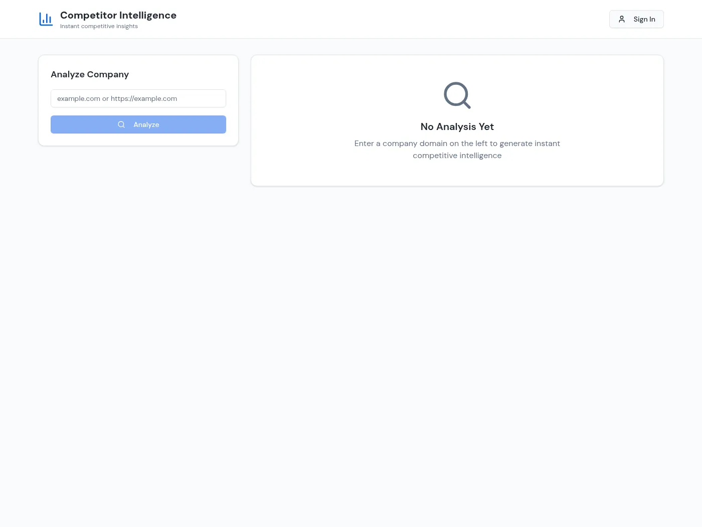 Competitor Intelligence Sidebar – Instant Competitive Insights for Any SaaS or Company Website
