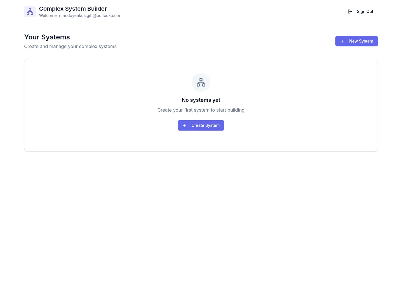 Complex System Builder