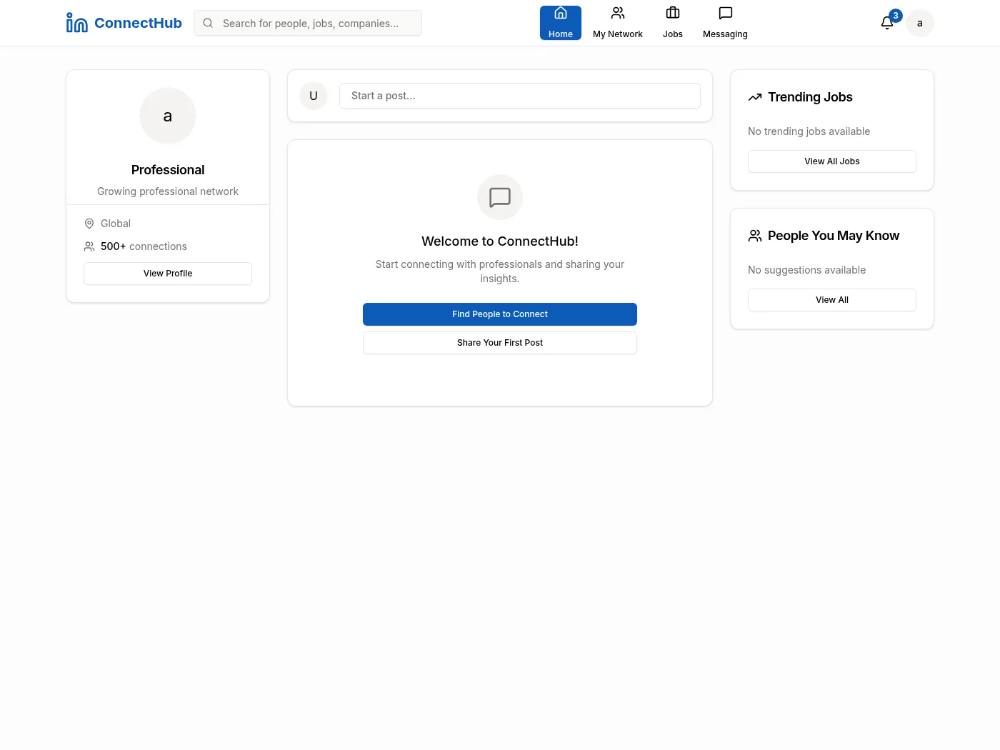ConnectHub: Social Networking and Job Search Platform