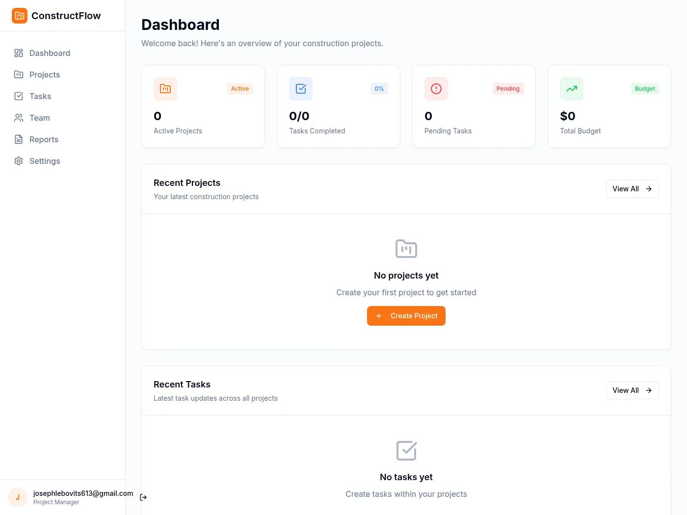 ConstructFlow: Unified Construction Project, Task & Field Management Platform