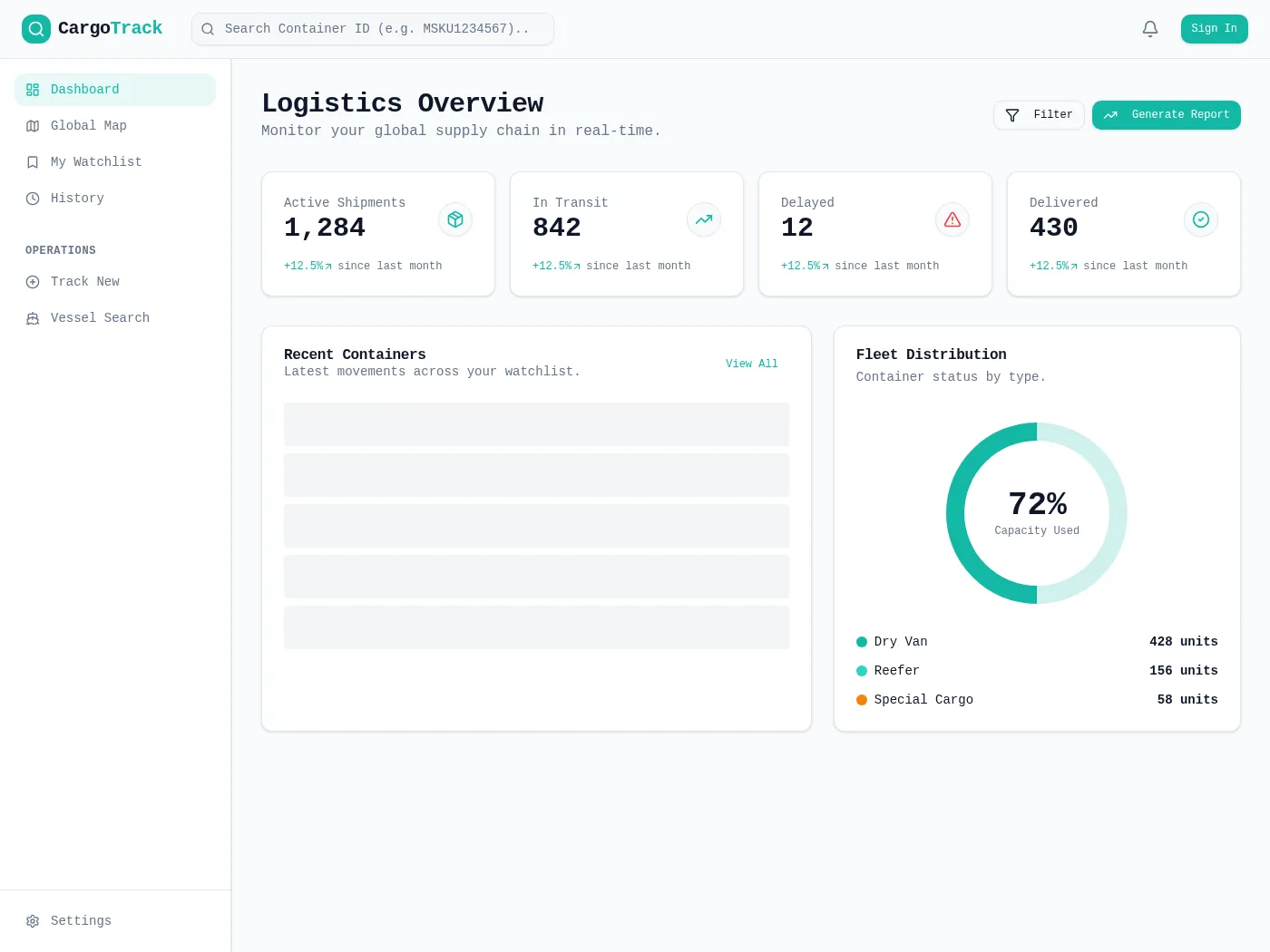 Global Container Tracker