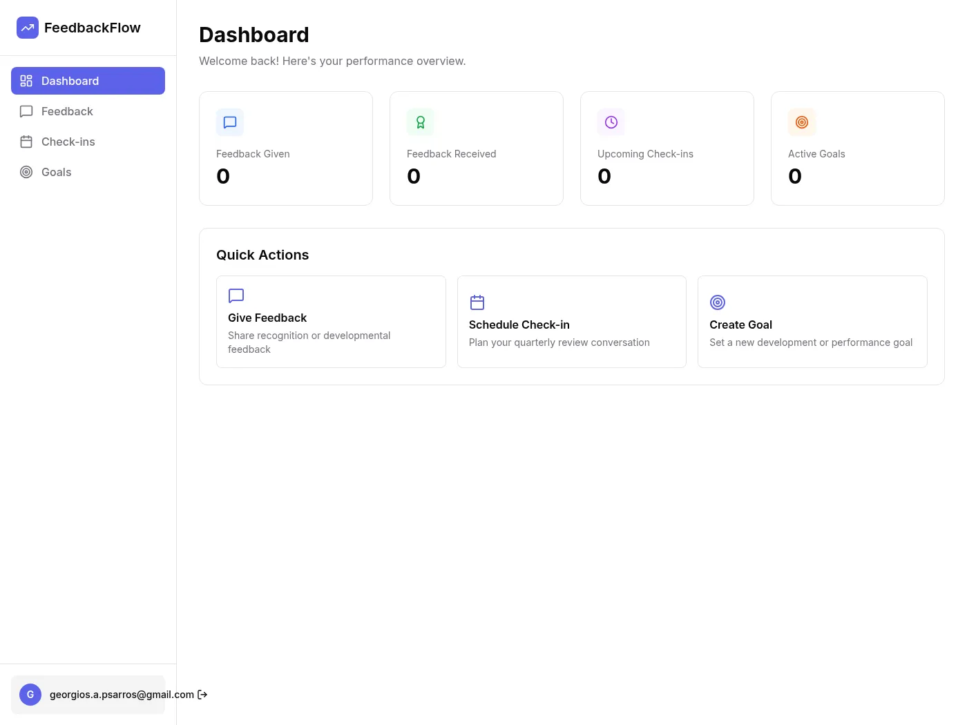 Continuous Performance Feedback and Check-in Platform