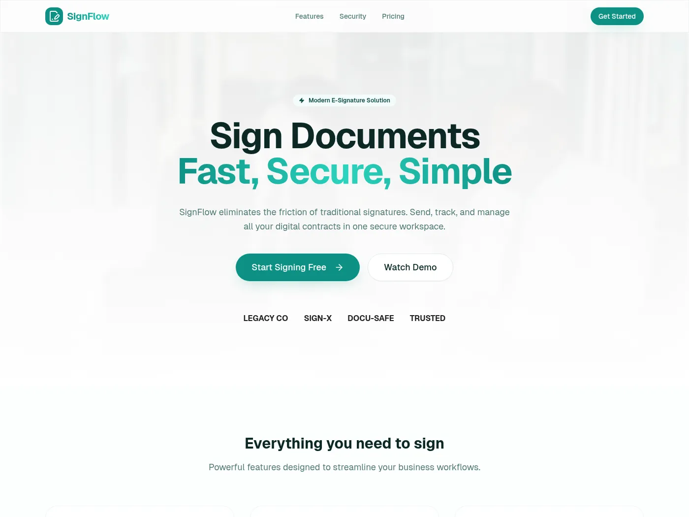 SignFlow Platform