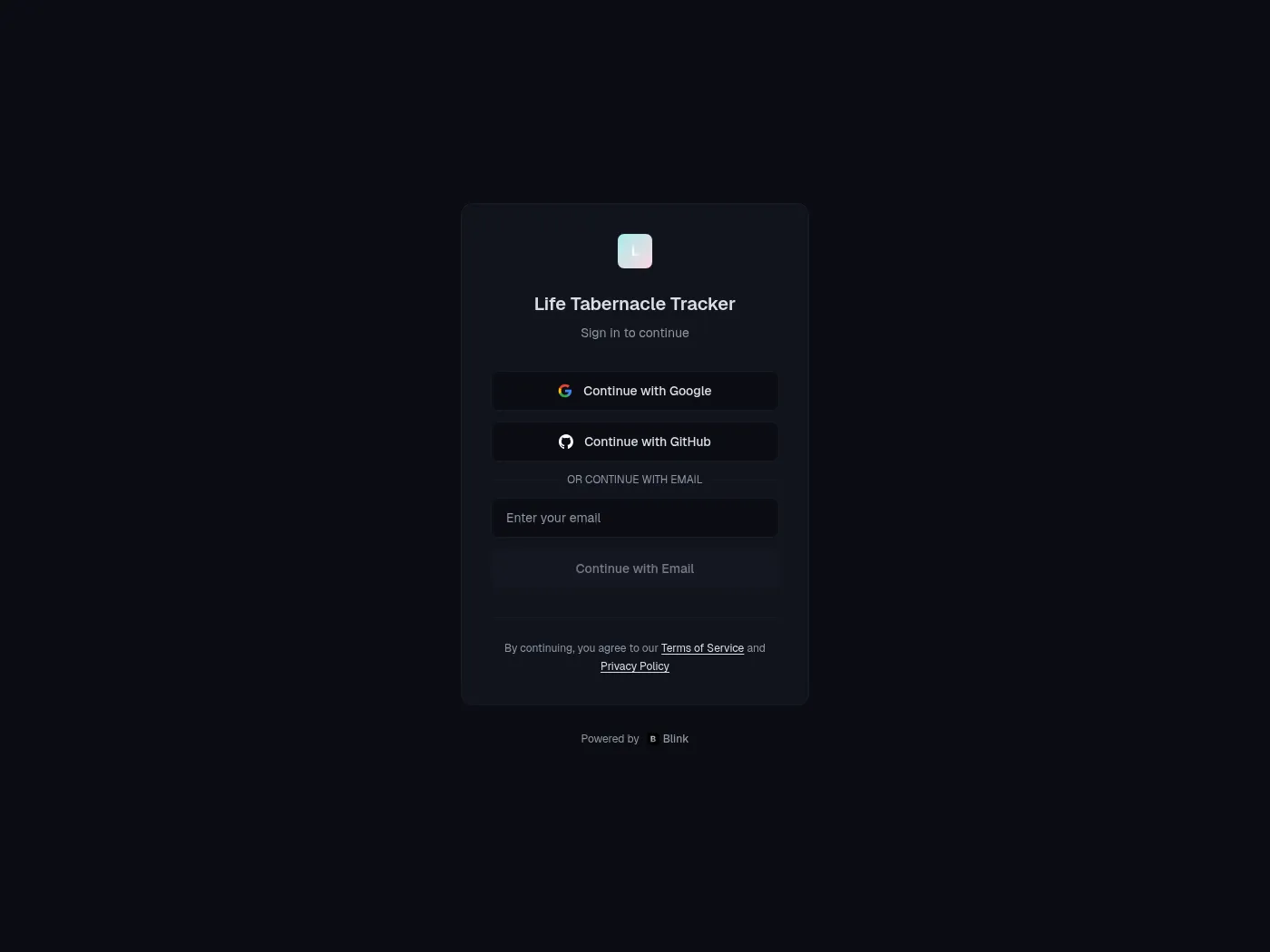 Life Tabernacle Tracker