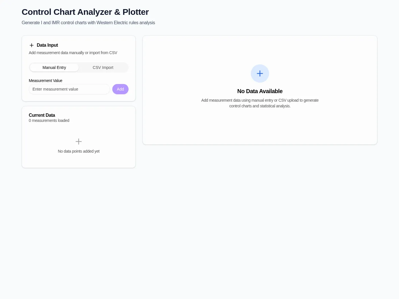 Control Chart Analyzer & Plotter