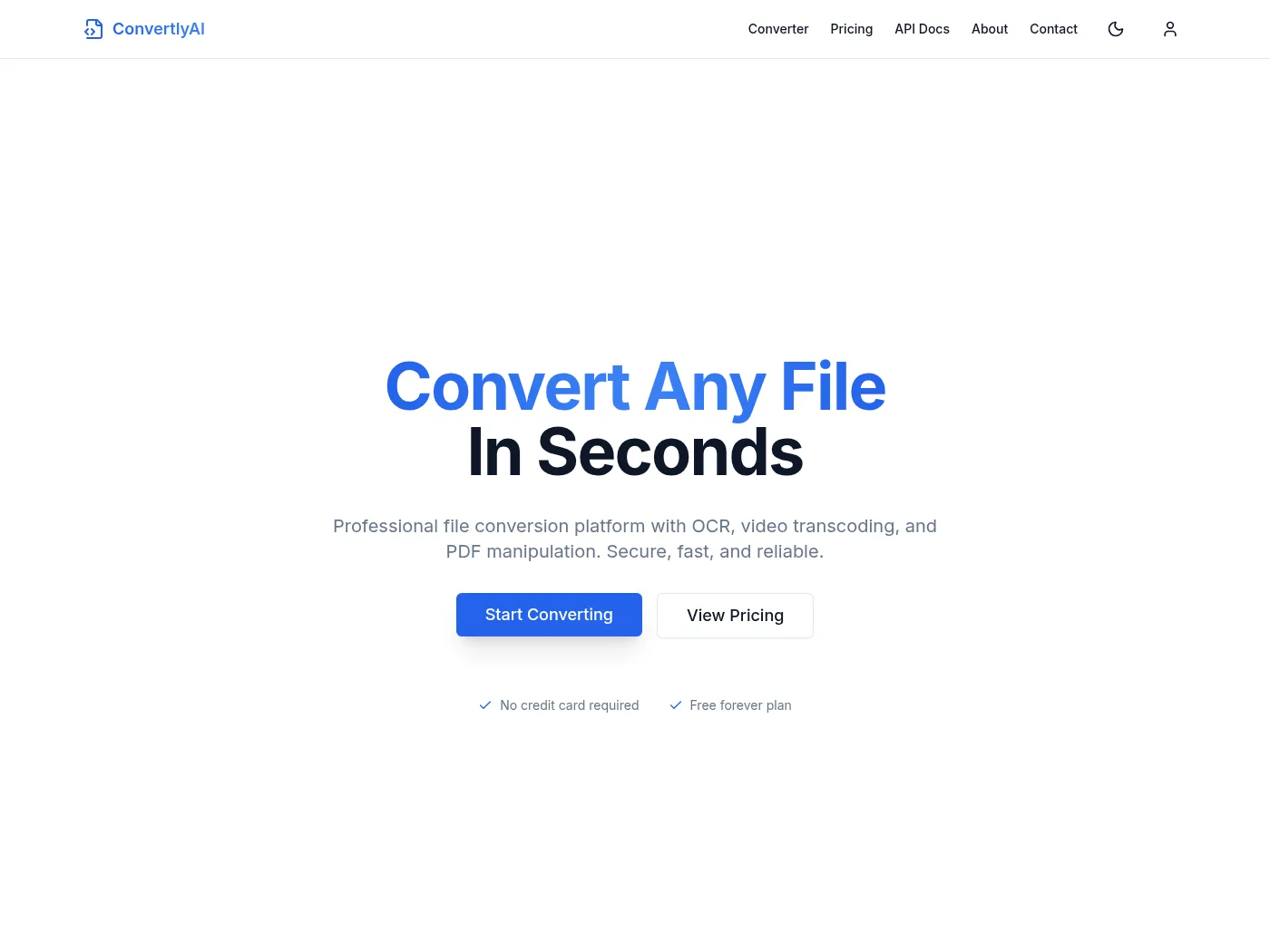ConvertlyAI - Secure End-to-End SaaS Platform for Powerful File Conversion