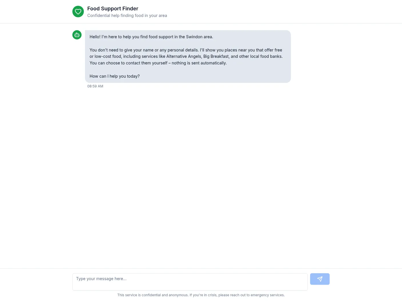 Core Food Support Chatbot Agent