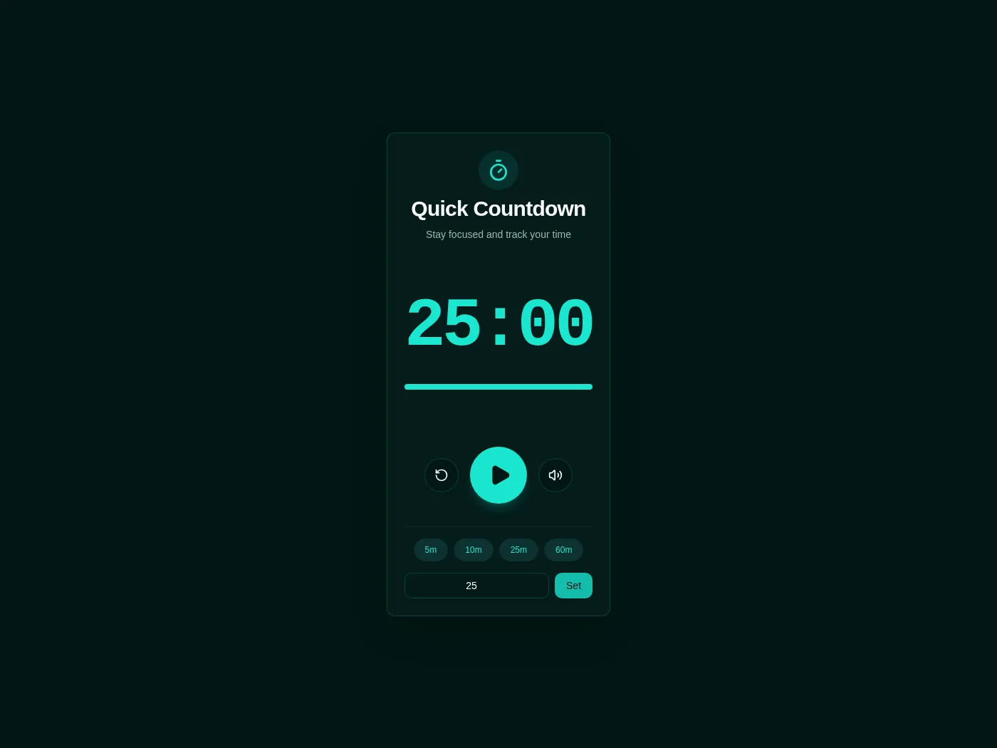 Quick Countdown Timer