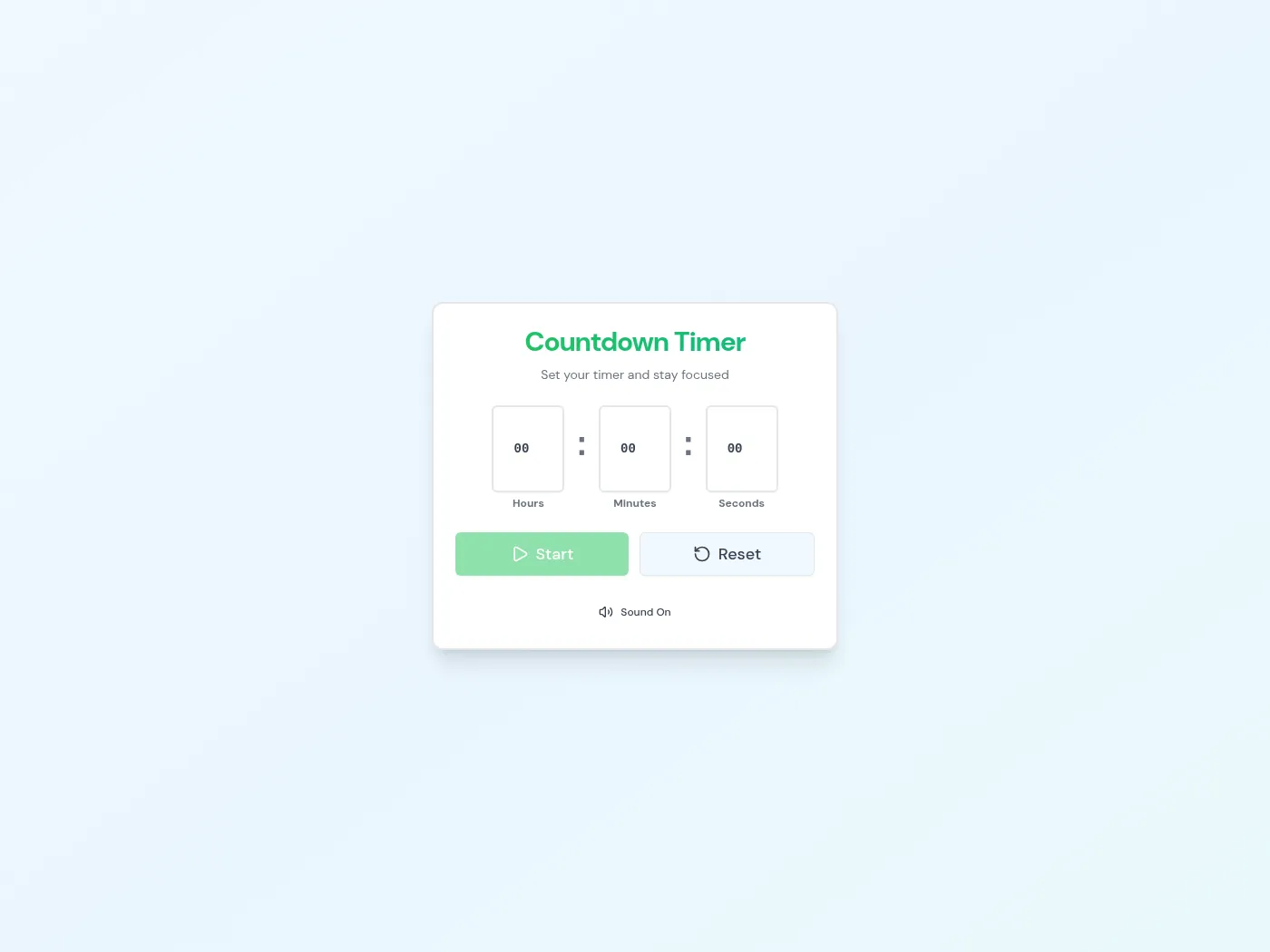 Smart Countdown Timer