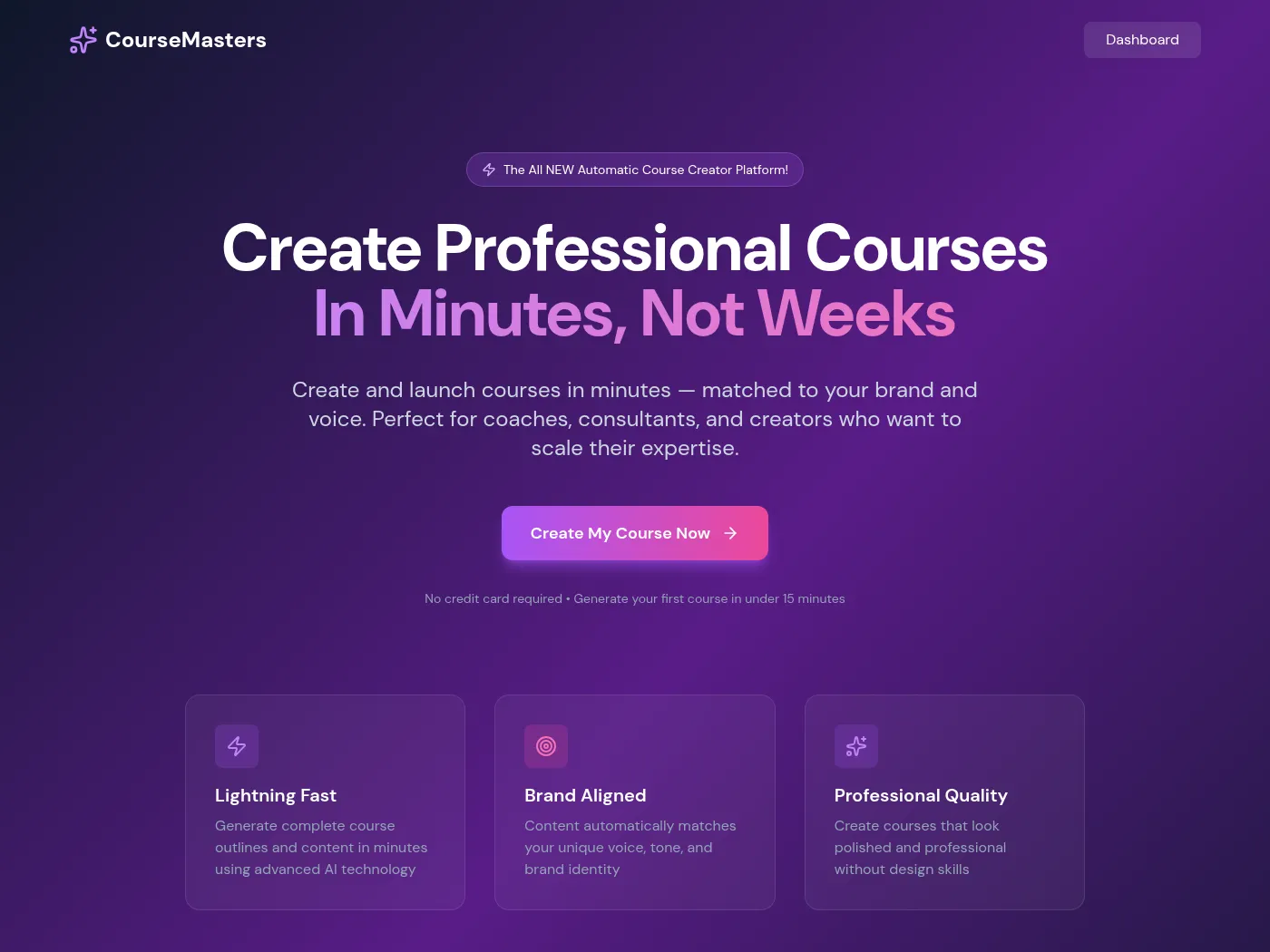 CourseMasters – Instant Branded Online Course Generator for Experts (Remix)