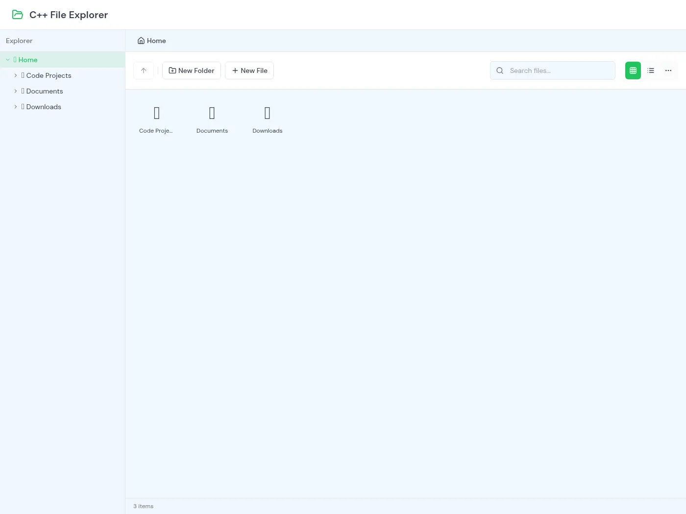 C++ File Explorer