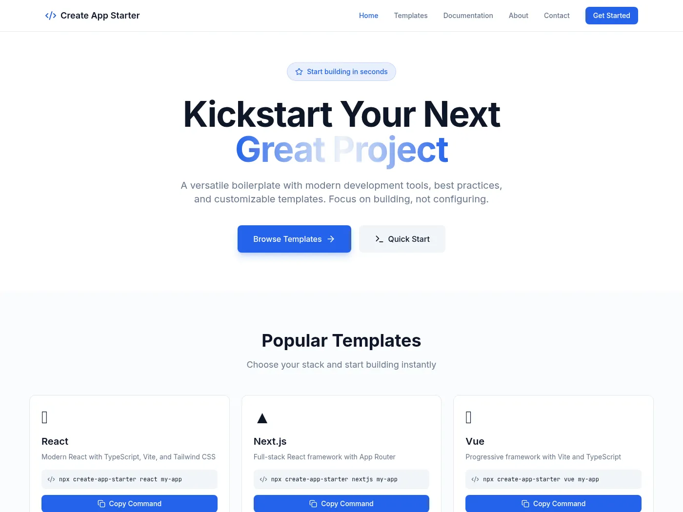 Create App Starter