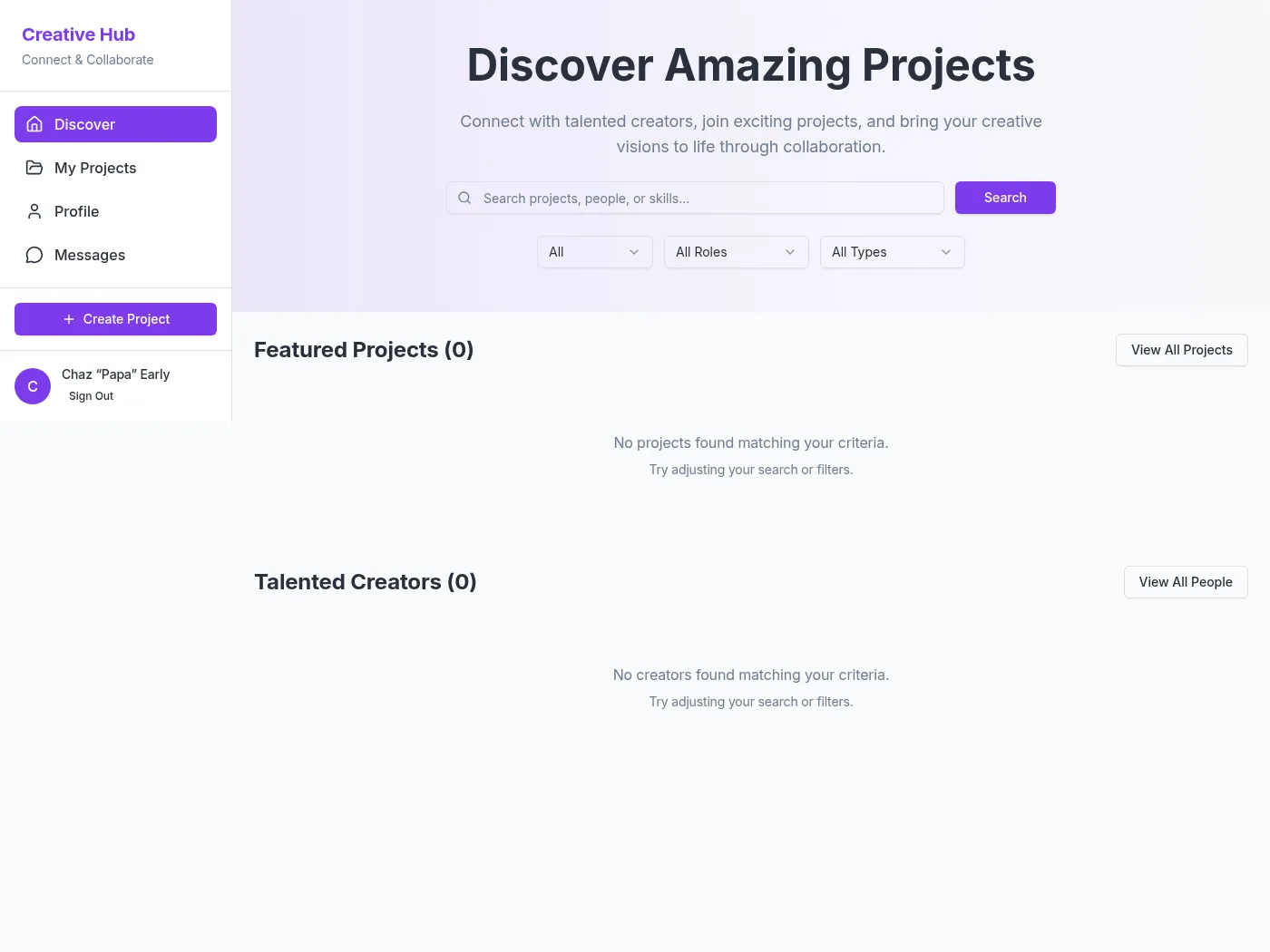 Creative Collaboration Hub