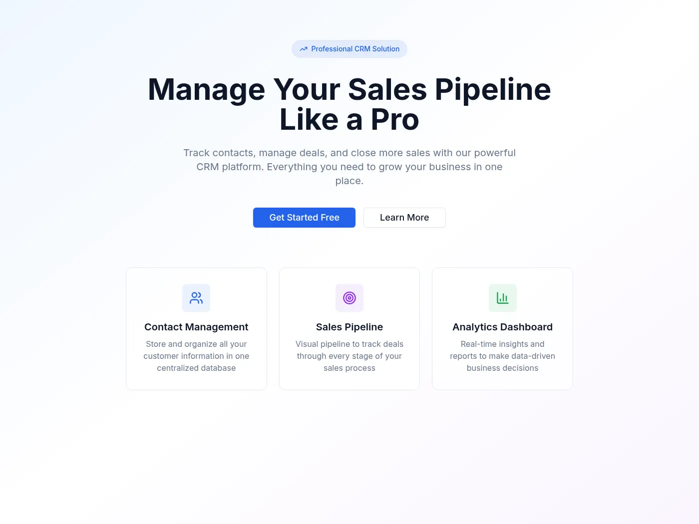 Customer Relationship Management Platform
