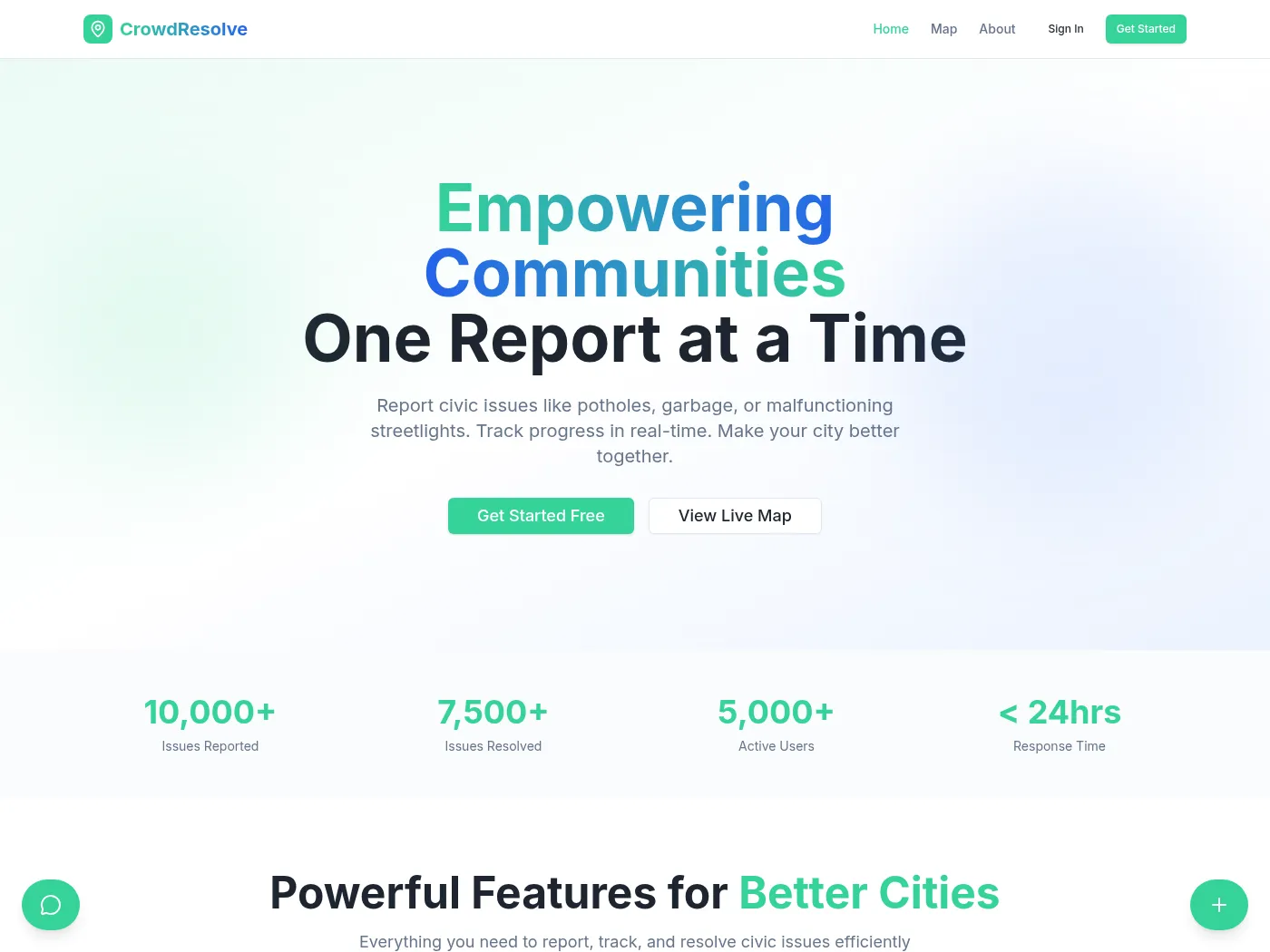 CrowdResolve – AI-Driven Crowdsourced Civic Issue Reporting & Resolution Platform