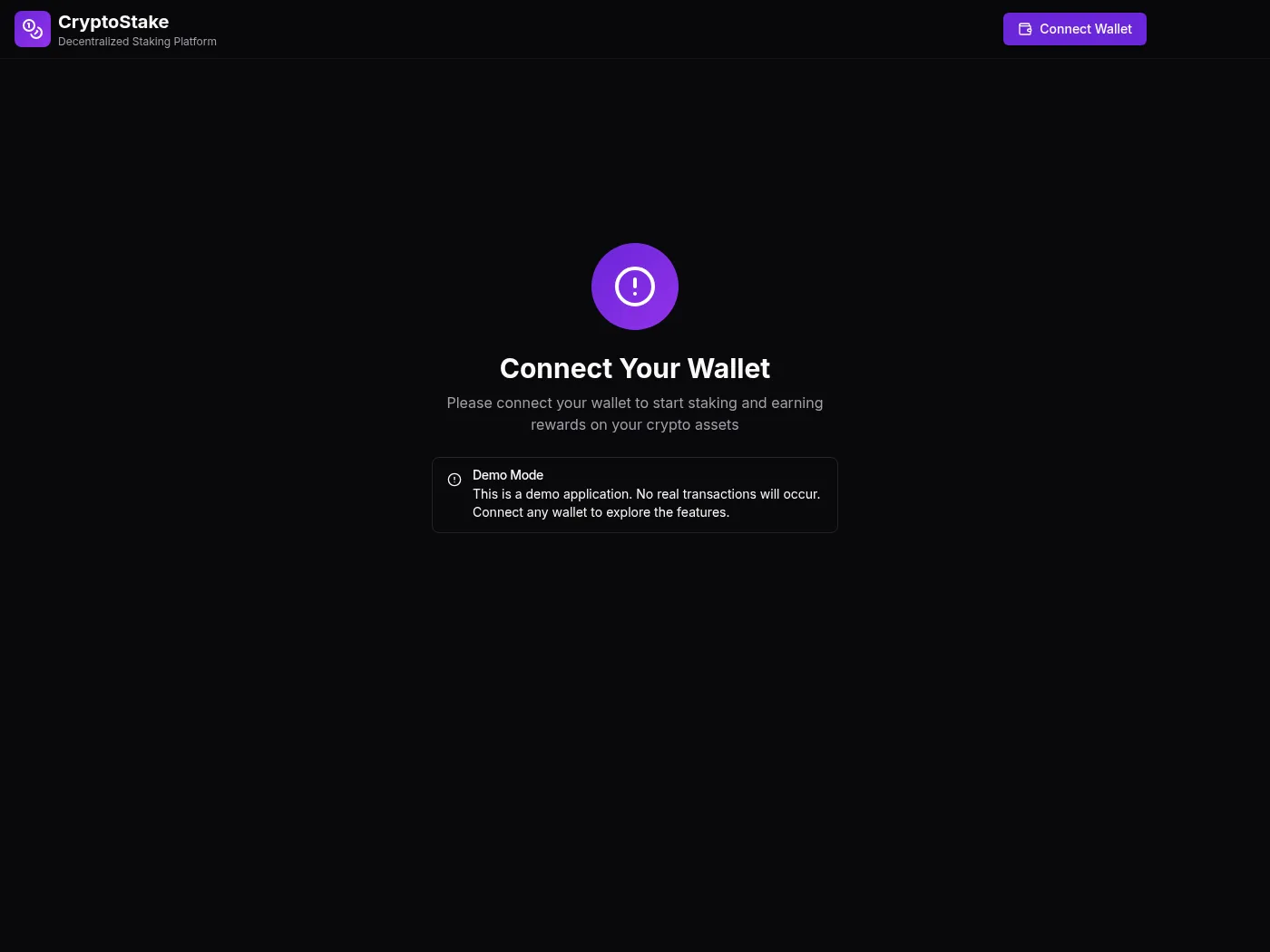 Crypto Staking Web3 Platform