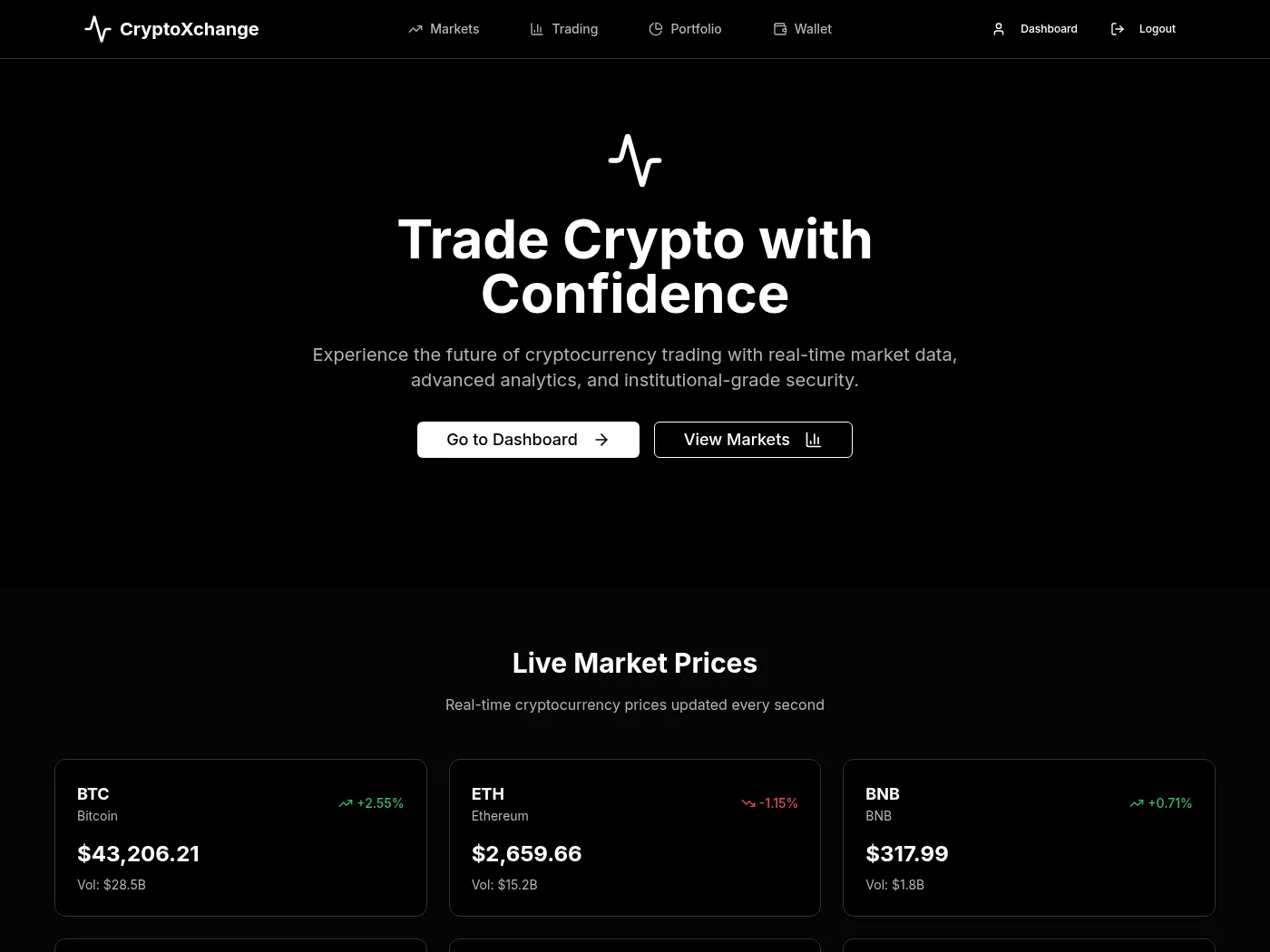 CryptoXchange: Next-Gen Cryptocurrency Trading Platform