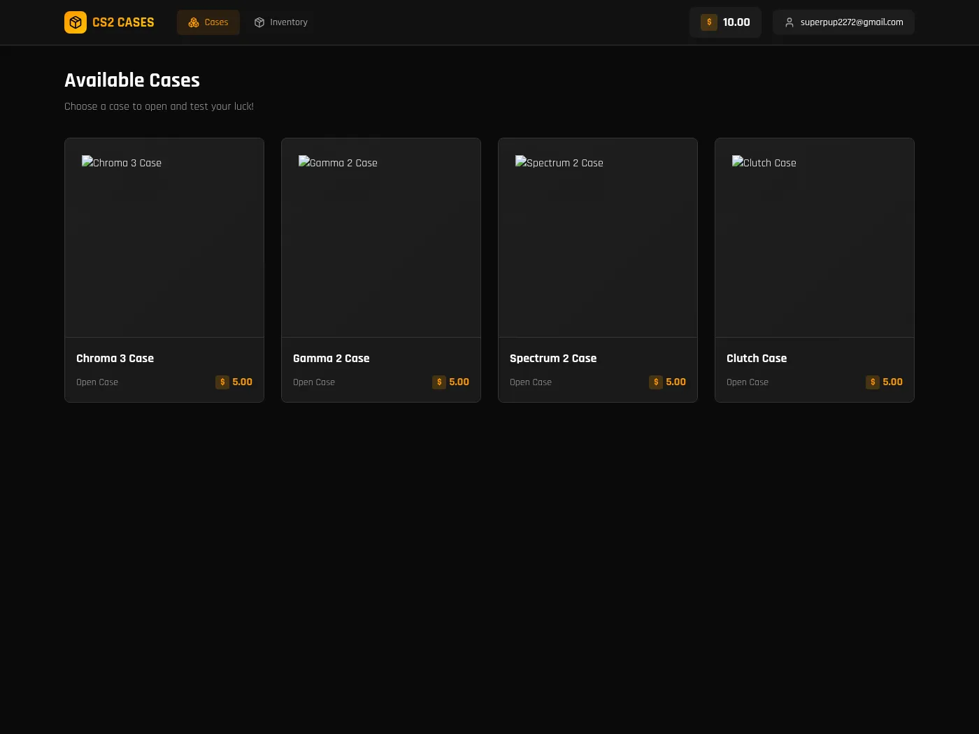 CS2 Case Opening Simulator