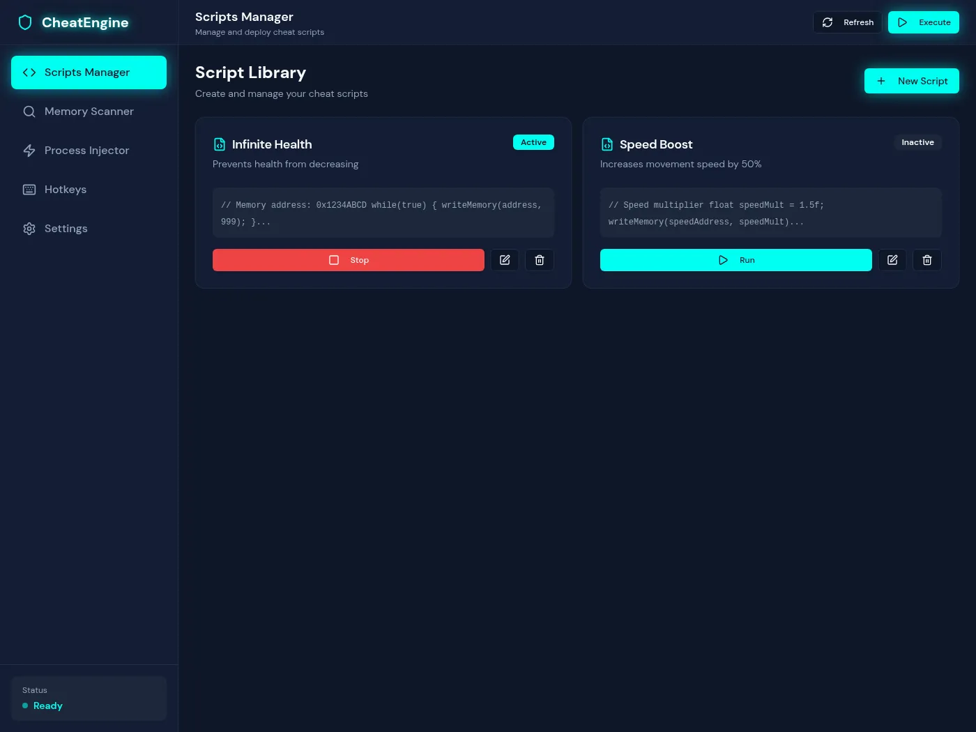 C# Game Cheating GUI Module