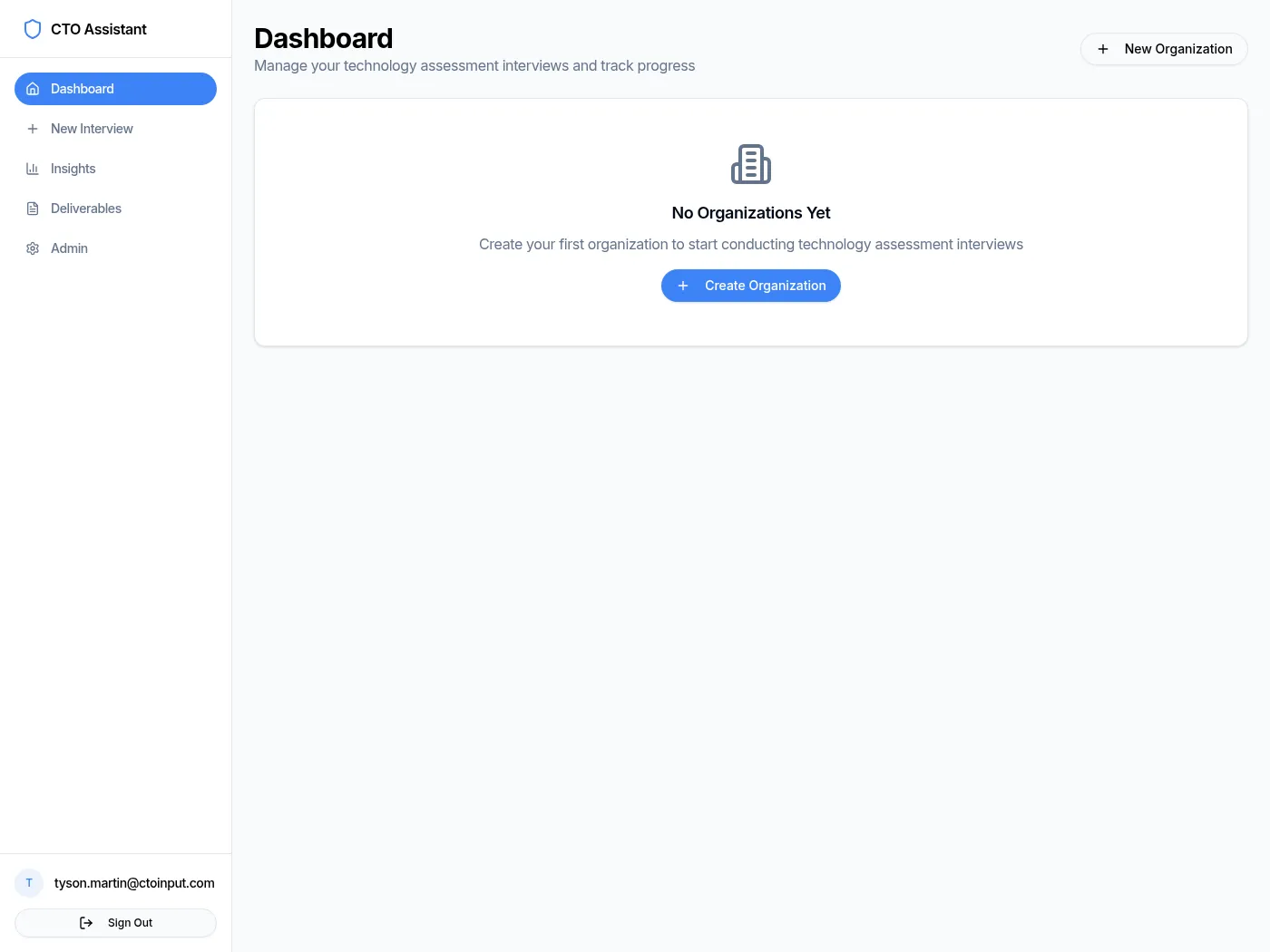 CTO Input Interview Assistant