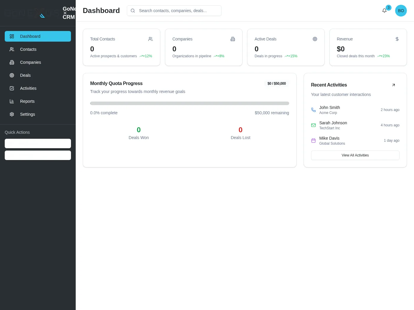 Custom CRM Solution