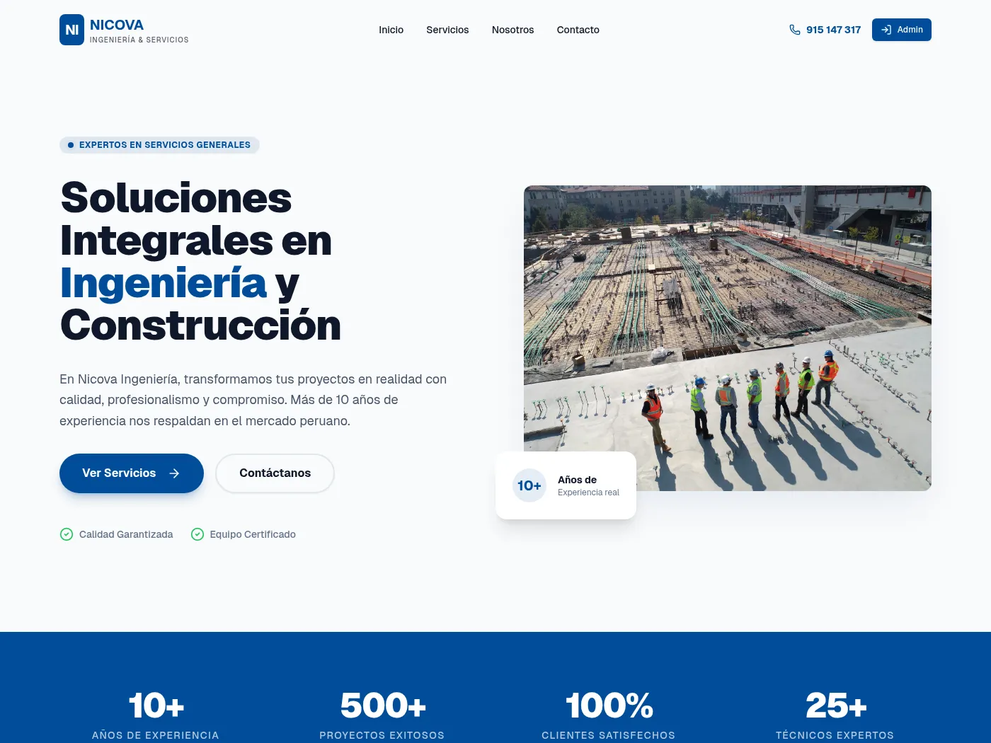 Customizable Engineering Website