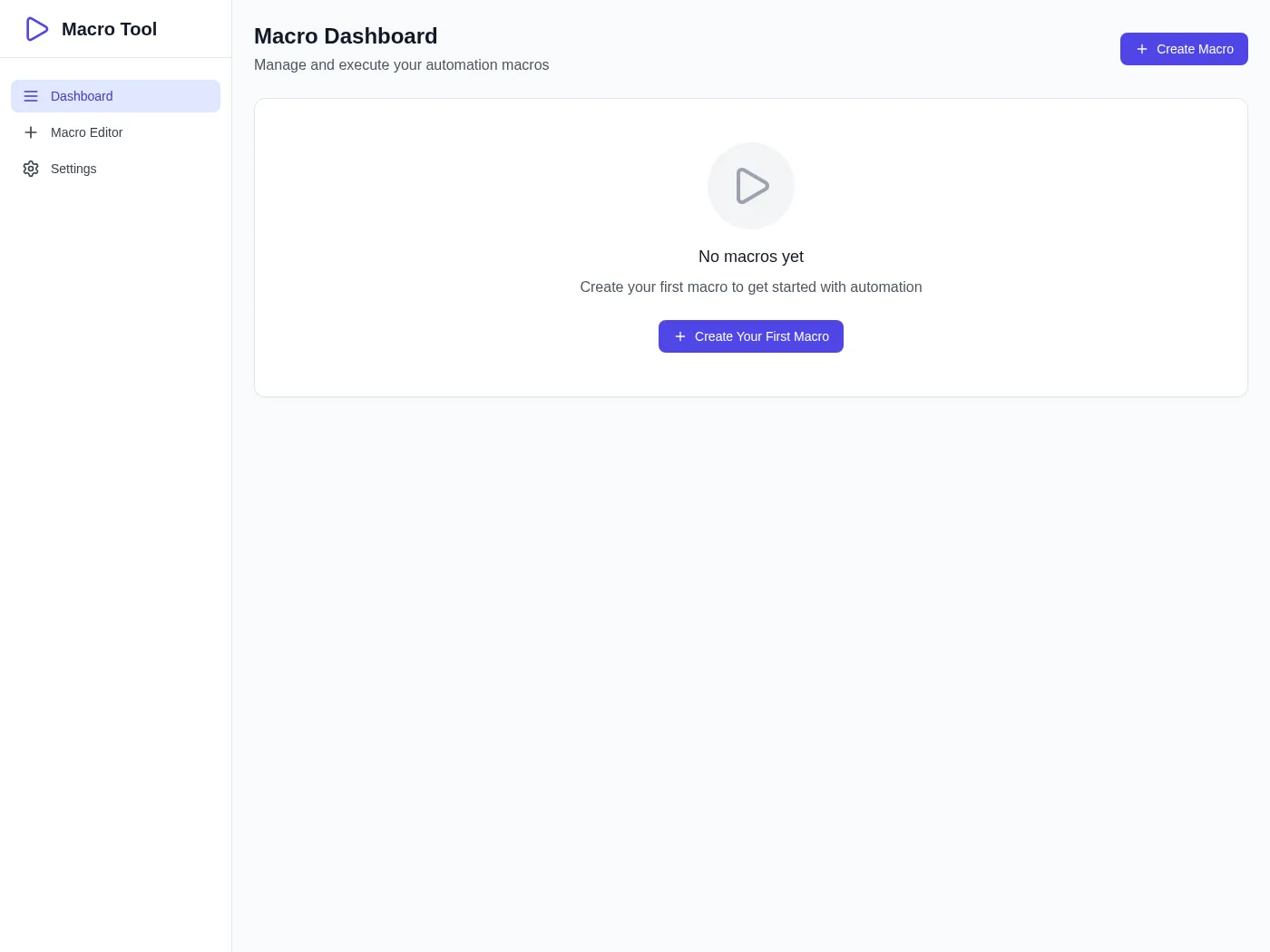 Customizable Macro Tool