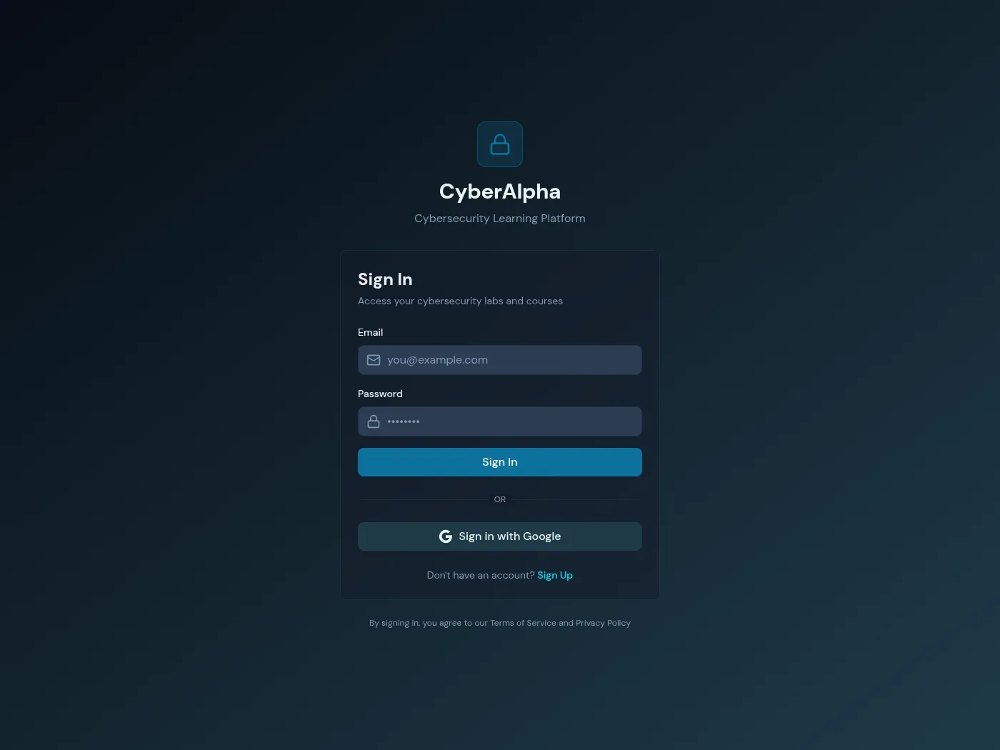 CyberAlpha: Hands-on Cybersecurity Learning Platform for Students, Teachers, and Schools