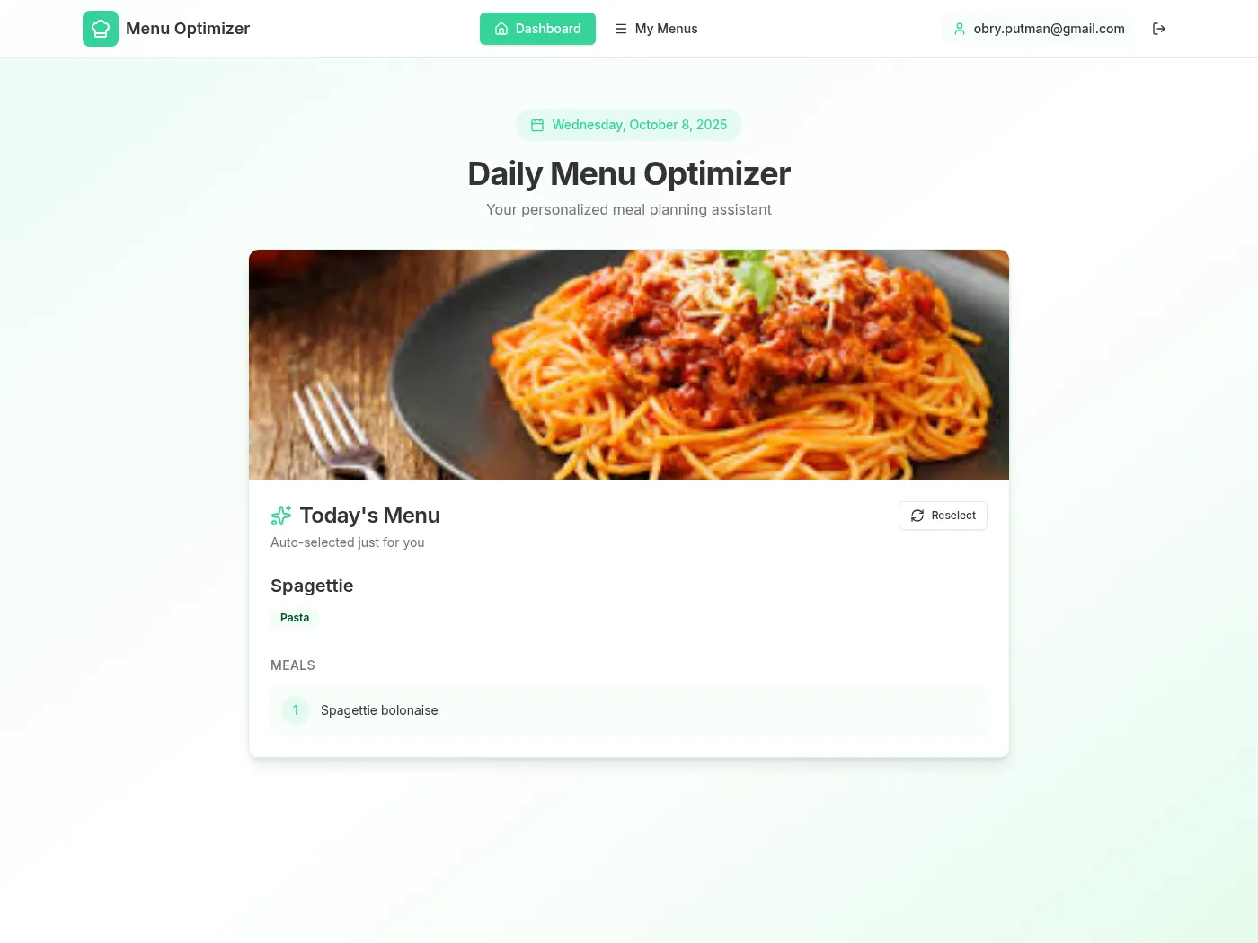 Daily Menu