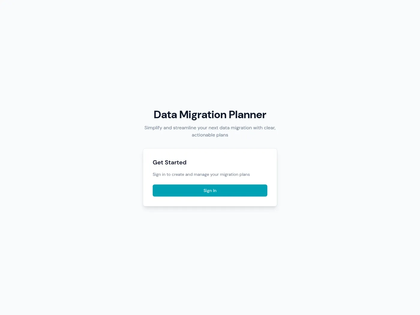Data Migration Planner