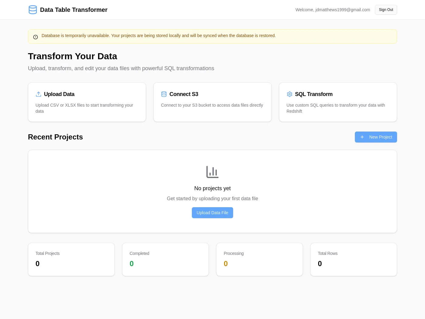 Data Table Transformer