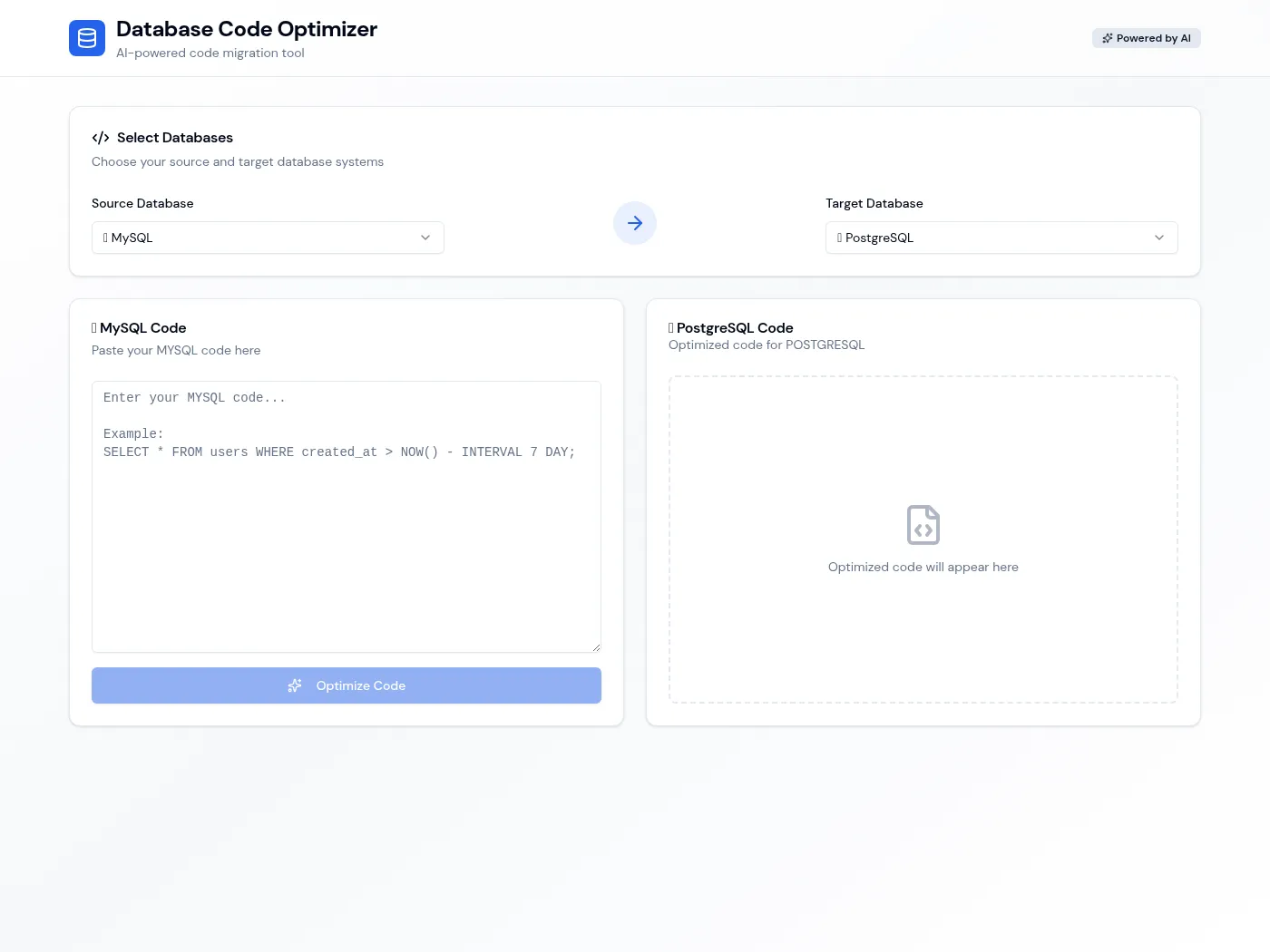 Database Code Optimizer