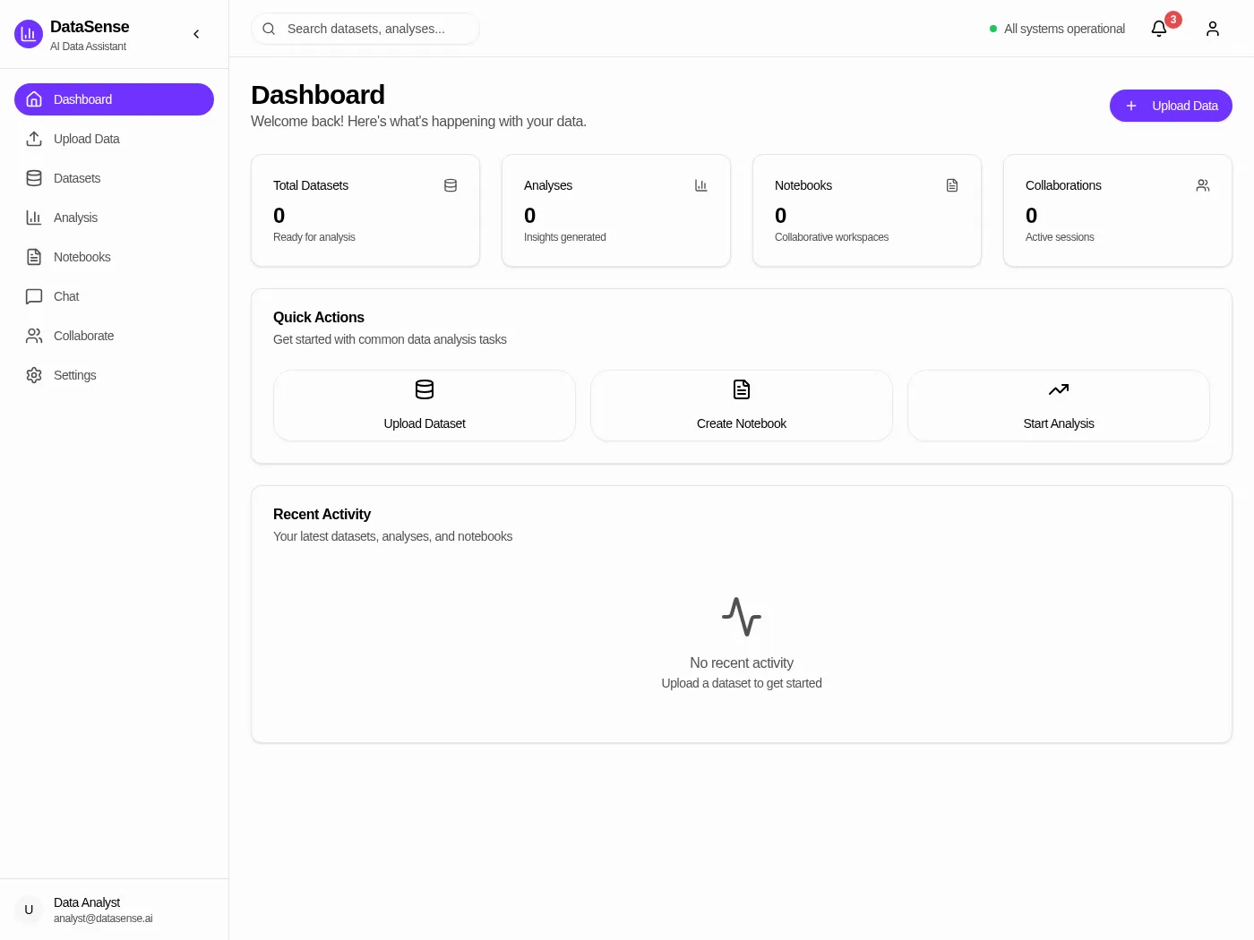 DataSense: Next-Gen Data Analyst & Scientist Assistant Platform