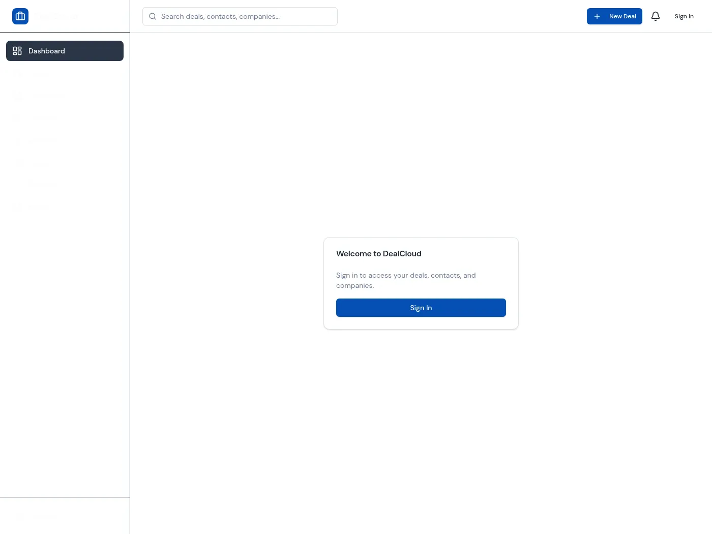 DealCloud Clone: Deal Management Platform