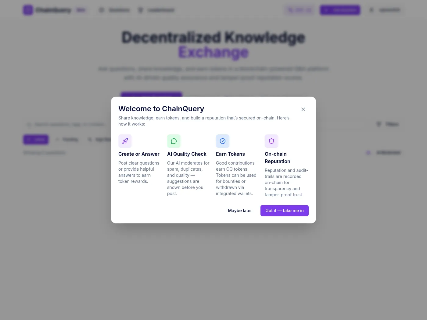 Web3 AI-Powered Decentralized Knowledge Sharing Platform