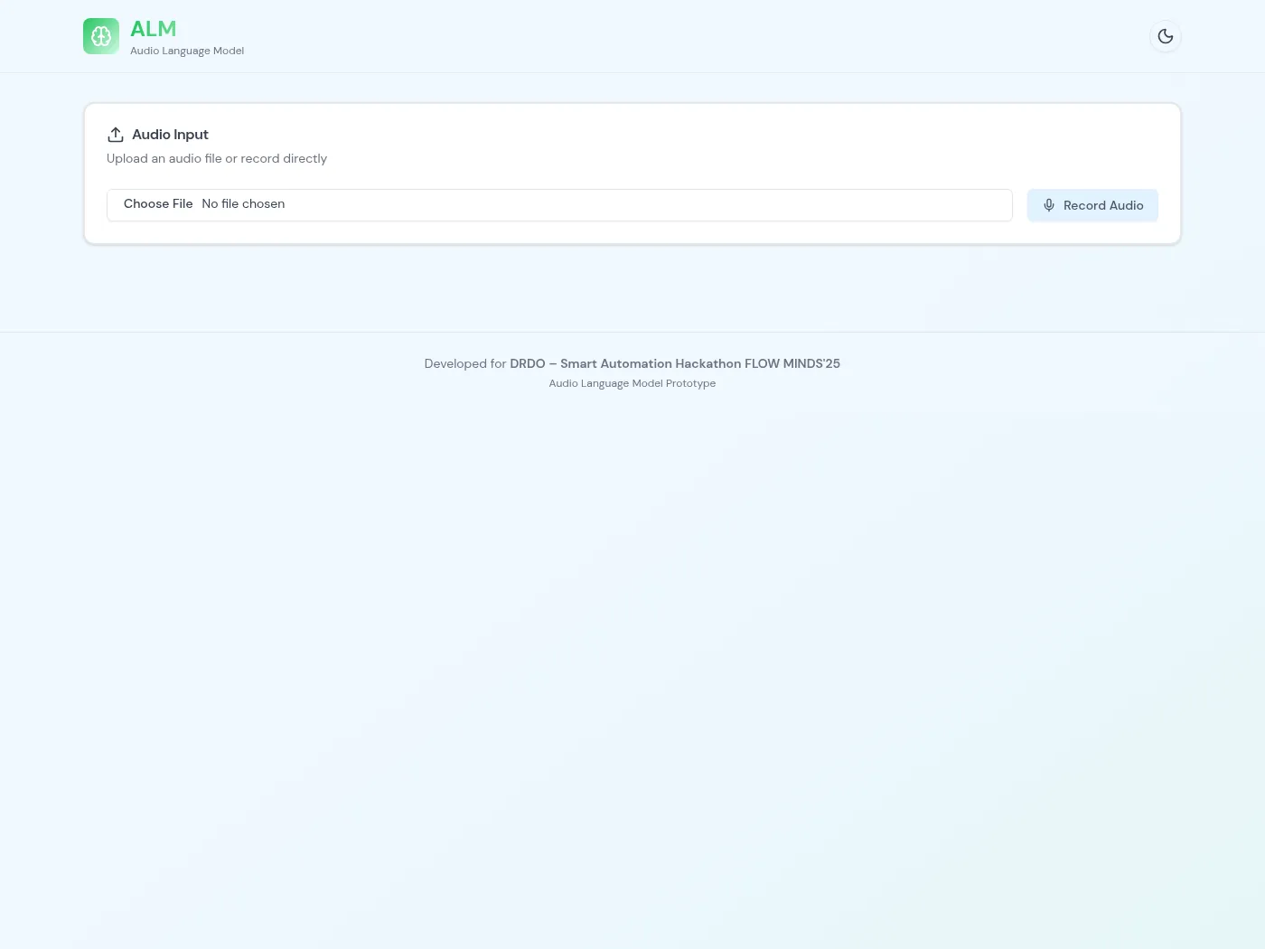 Deep Learning-Based Audio Language Model Web Prototype