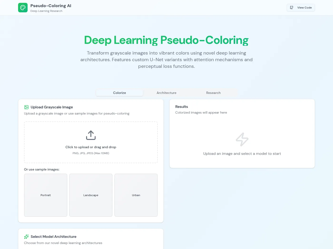 Deep Learning Pseudo-Coloring Algorithm for Grayscale Images