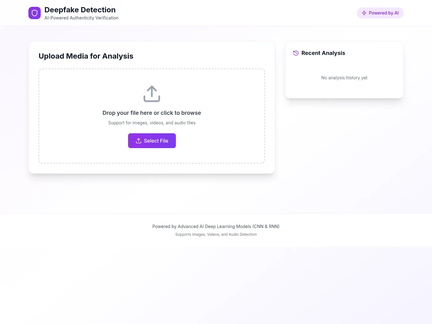 Deepfake Detection Platform for Images, Videos, and Audios with Java-based Deep Learning
