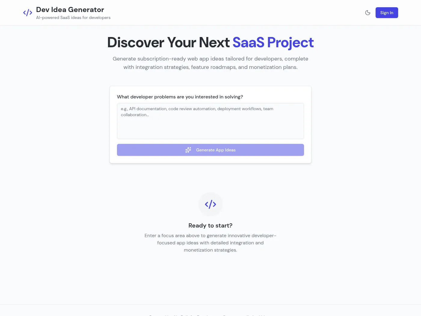 Dev Pain Point Generator