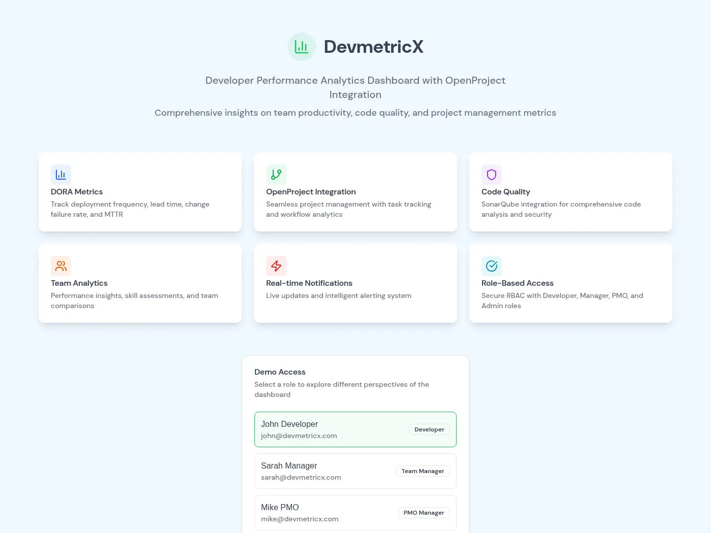 DevmetricX OpenProject Integration