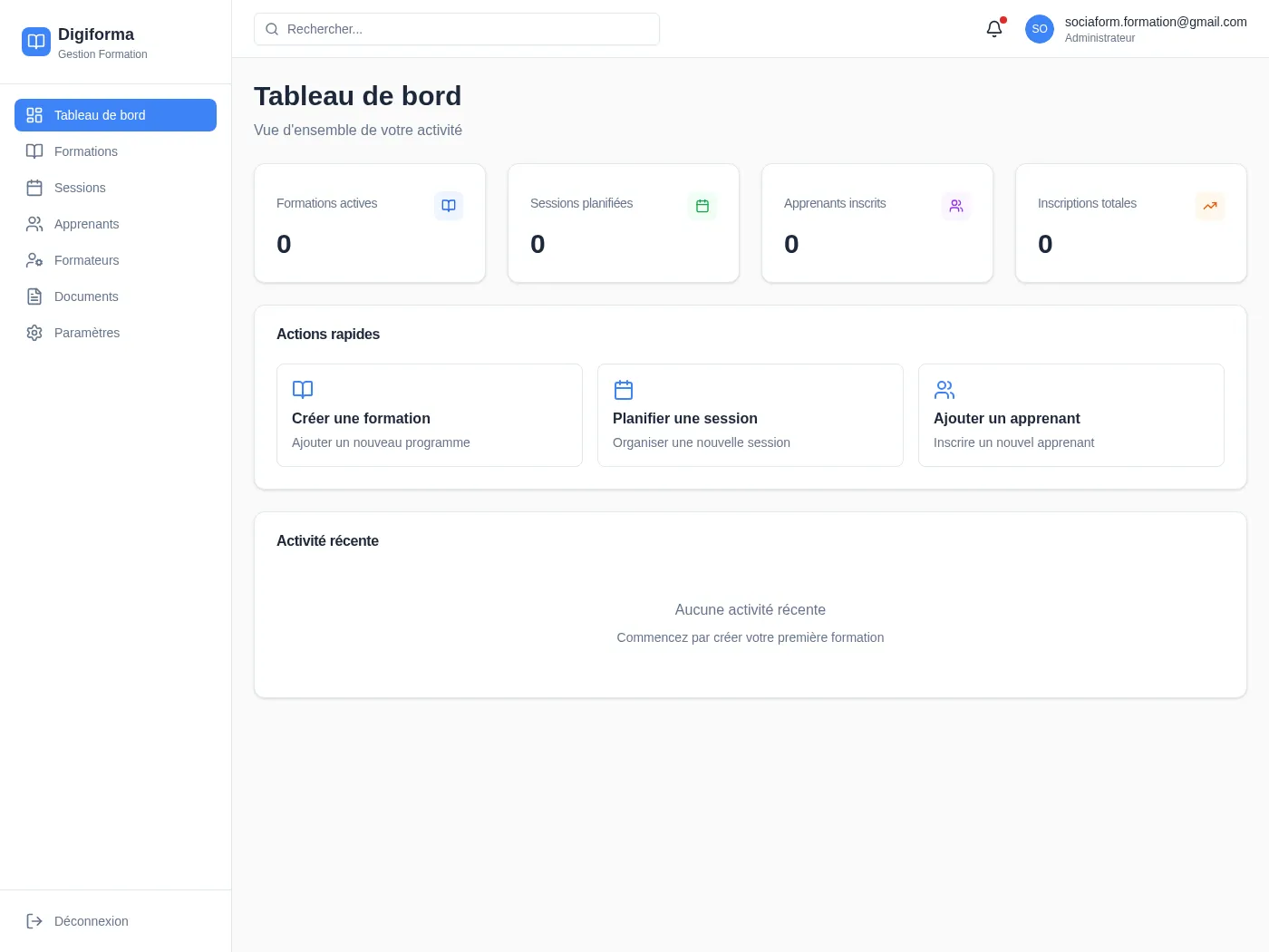 Clone de l'application Digiforma