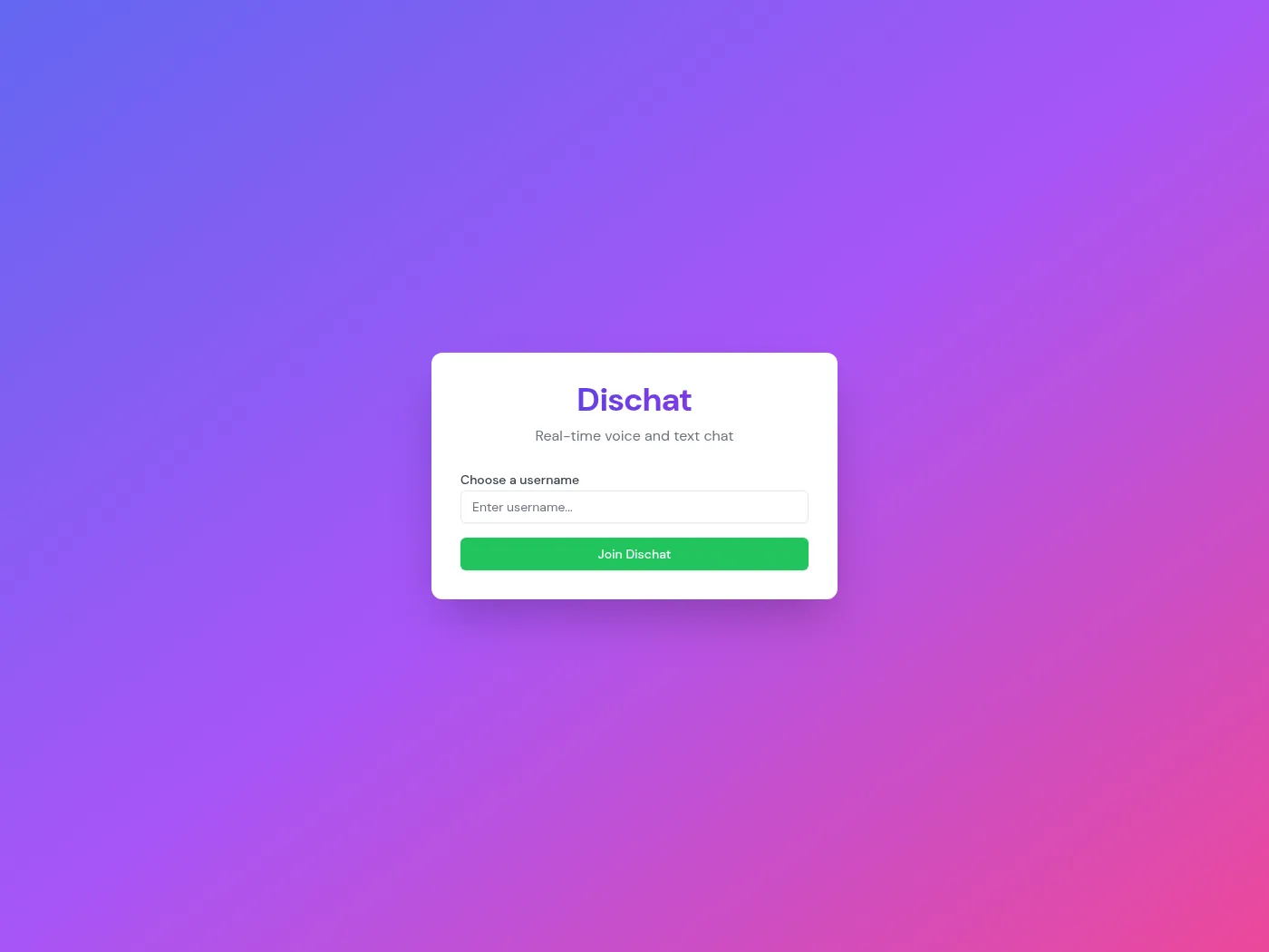 Dischat: Real-Time Voice and Text Chat Platform with Admin Controls