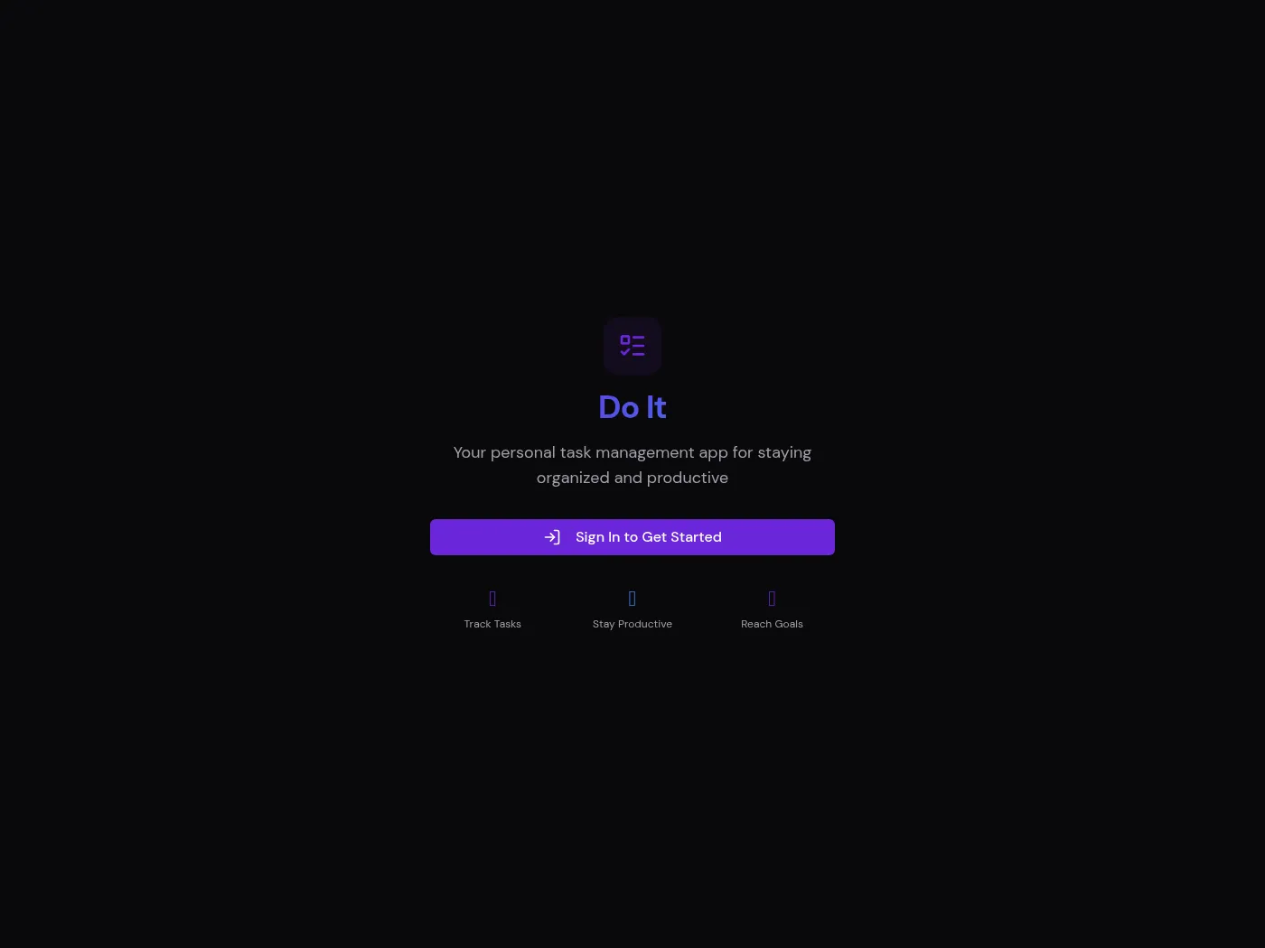 Do It - Personal Task Management App