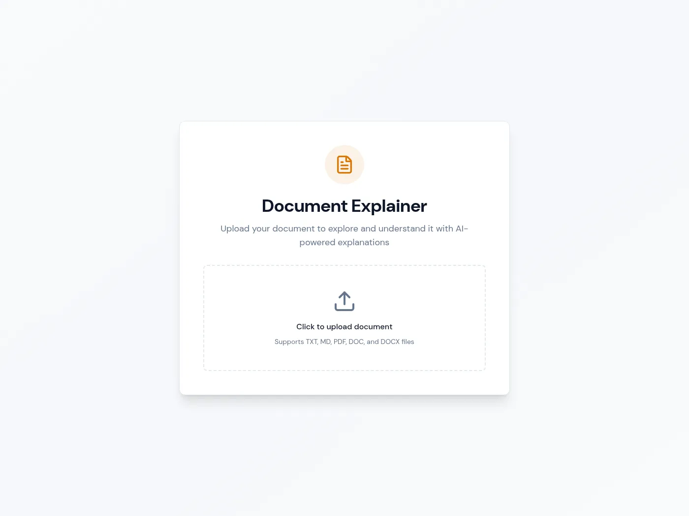 Document Explainer: Interactive AI-Powered Document Understanding Tool