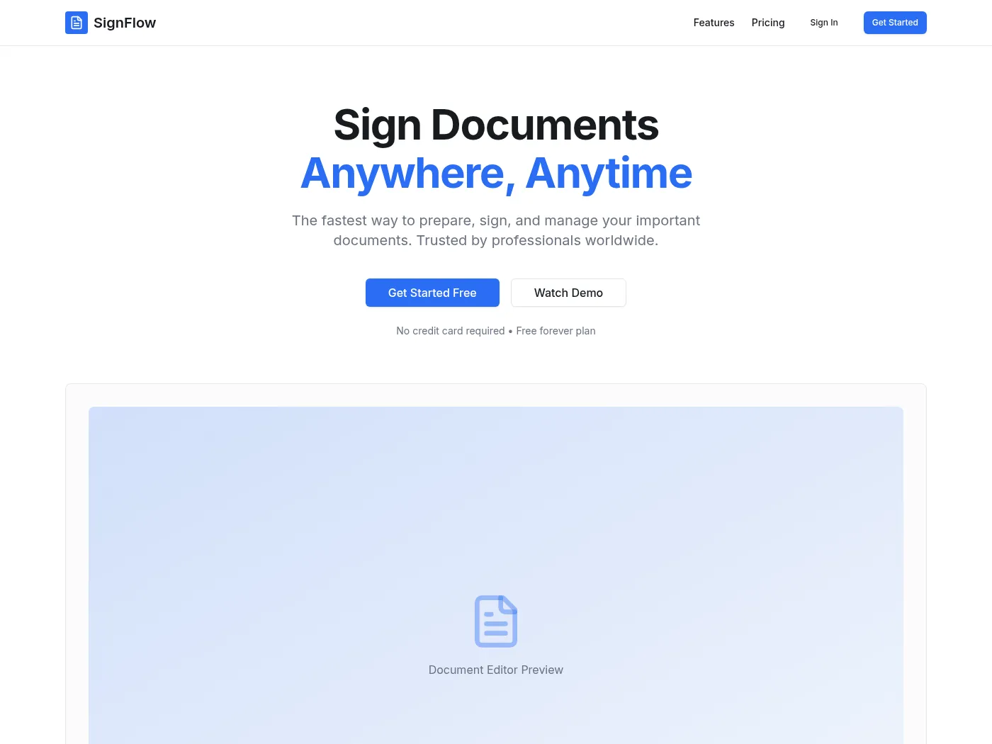 DocuSign Clone - E-Signature Platform