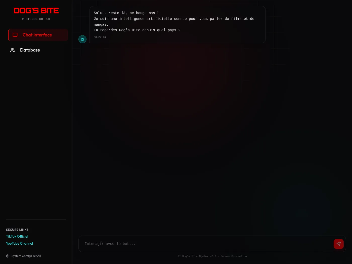 Dog's Bite Bot Web